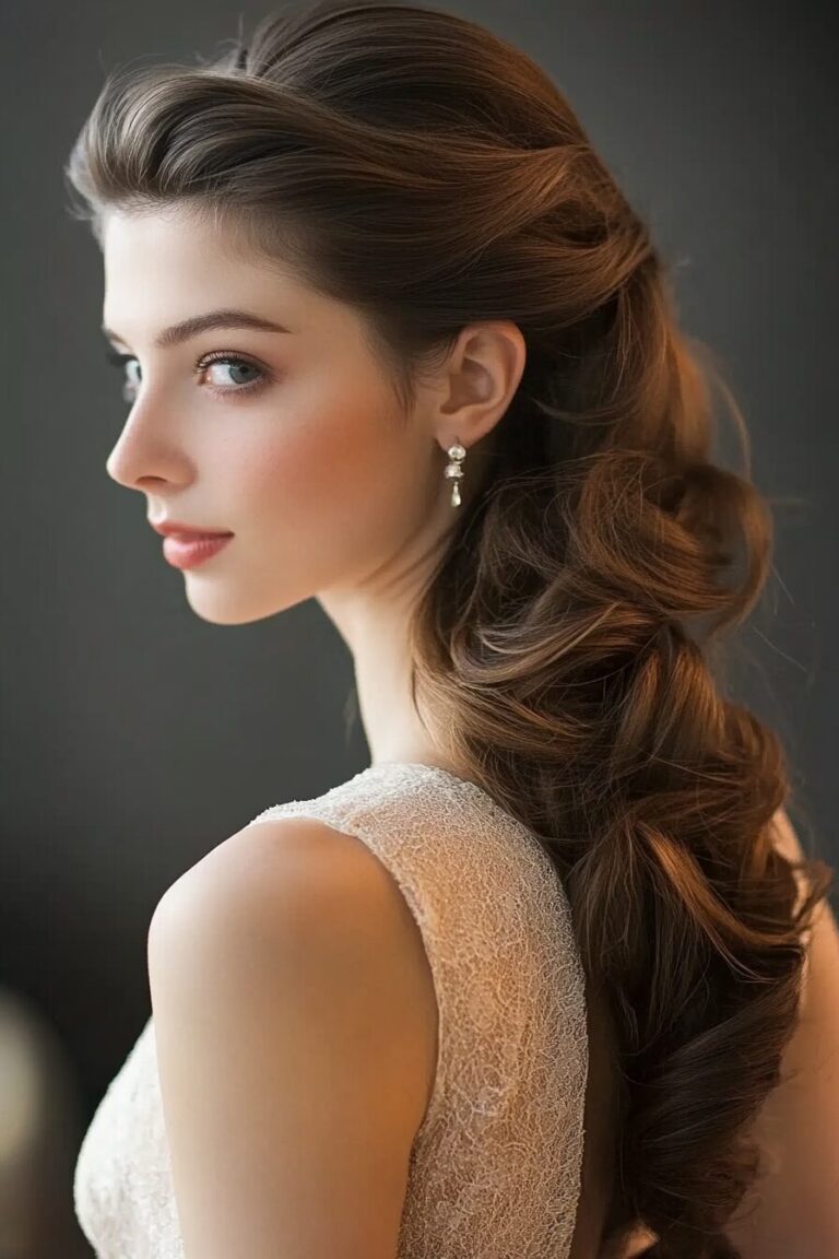 23 Gorgeous One Shoulder Dress Hairstyles You’ll Love