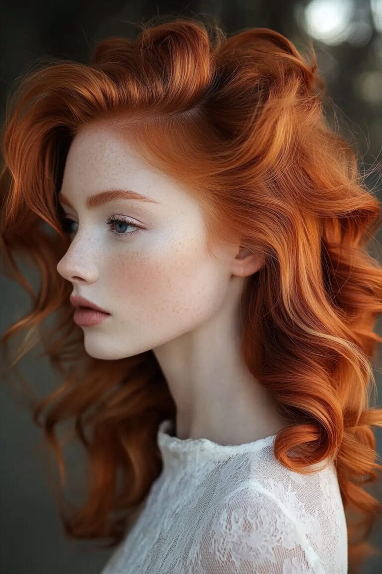 16 Stunning Red Hair with Blonde Highlights Styles