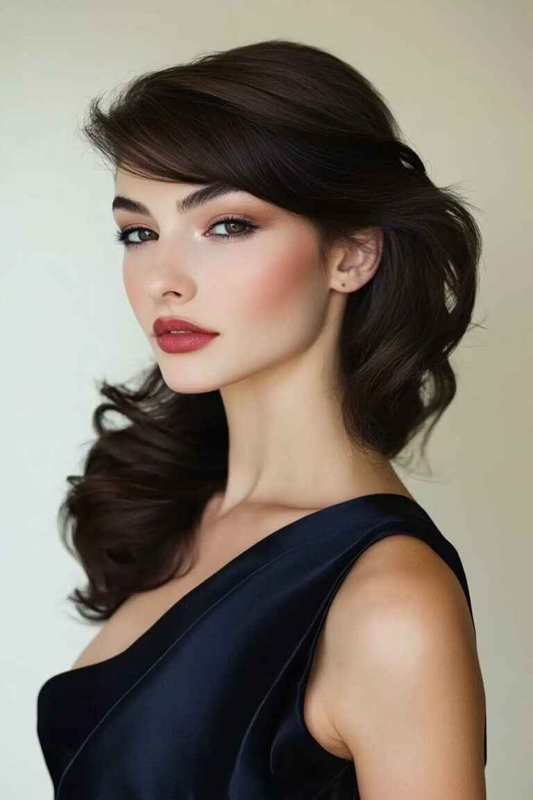 23 Gorgeous One Shoulder Dress Hairstyles You’ll Love